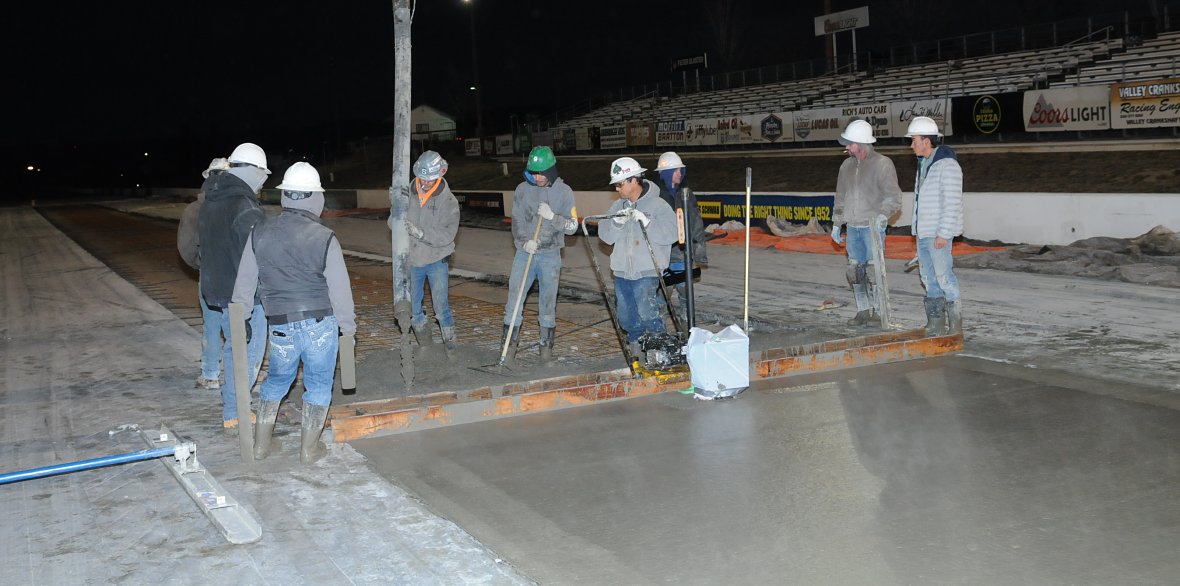 New Crew concrete upgrade / race surface / Firebird Raceway