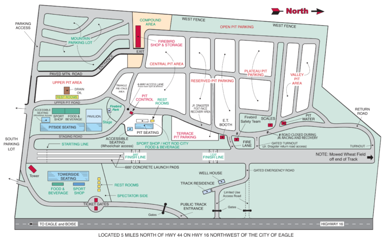 Firebird Raceway / Track Map in Eagle, Idaho