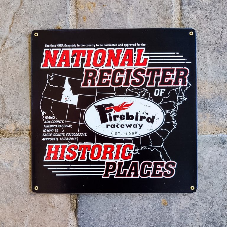 National Register Historic Places Metal Sign - Firebird Raceway